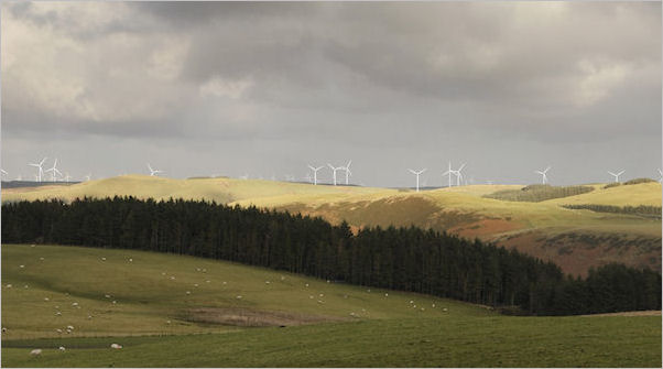 Carno Wind Farm, Powys, Mid Wales